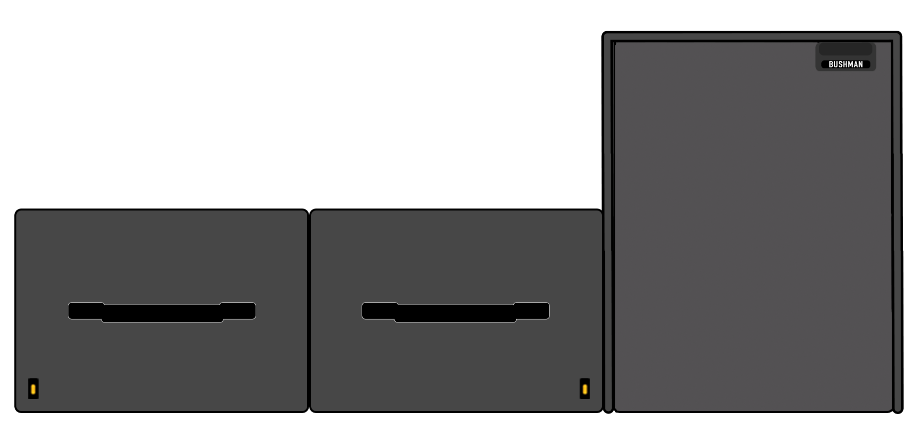 STANDUP FRIDGE 300MM COMBO